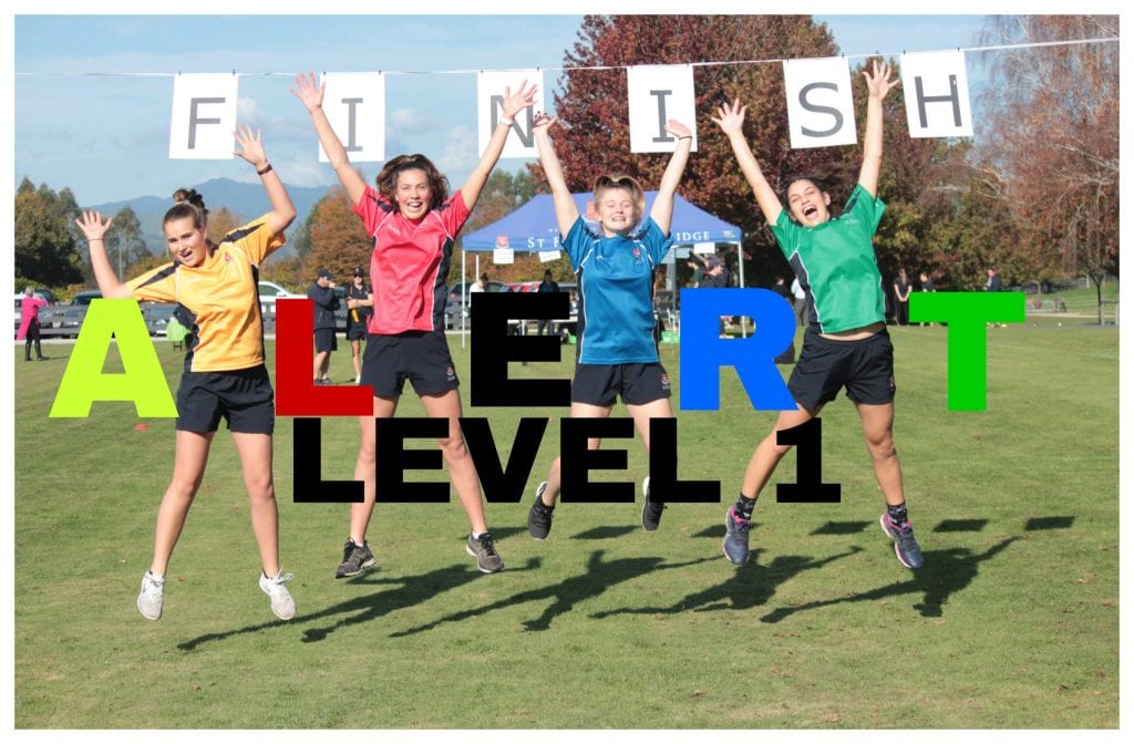 Alert Level 1 Criteria for sport - Waikato Secondary School Sport